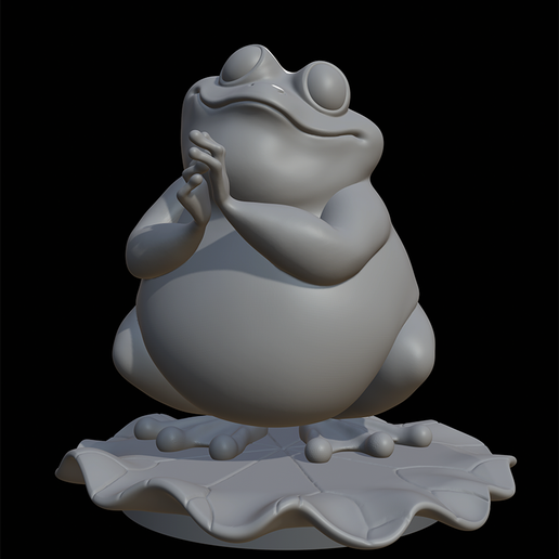 🐸 Funny frog : Desktop Ornament・ STL File for 3D printing・Cults