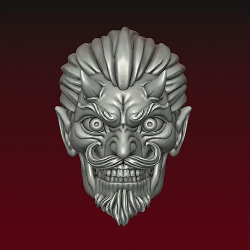 STL file Devil head Demon head 😈 (OBJ)・3D printable design to download ...