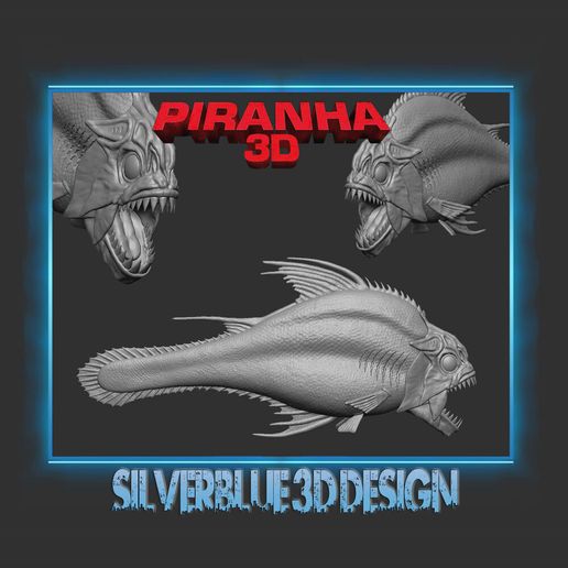 🐠 Piranha 3d・ STL File for 3D printing・Cults