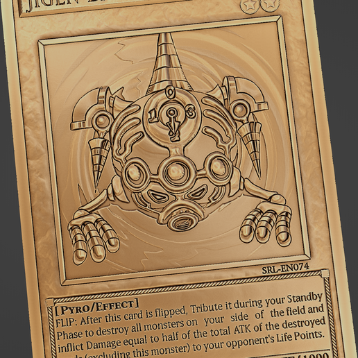 Free STL file Jigen Bakudan - yu-gi-oh! 🐉 ・Object to download and to 3D ...