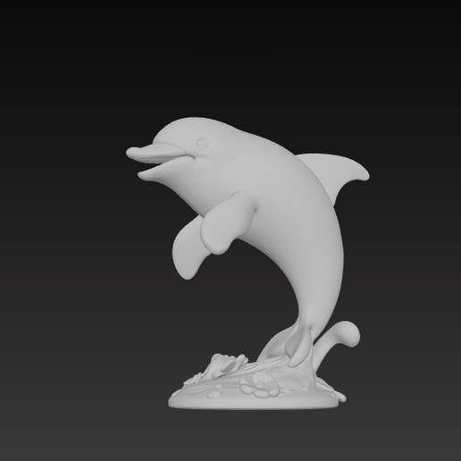 🐬 Realistic Dolphin STL – Full-Body Ocean Dolphin 3D Model for 3D ...