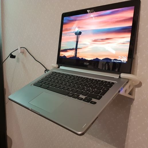 💻 Laptop wall mount・Free 3D File for ・Cults