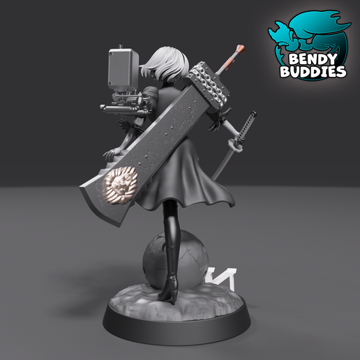 🤖 Nier 2B / Battle Android / YoRHa Infantry / Sword Master / Machine ...