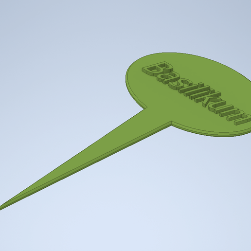 STL file Herb sign - Basil 🌿 ・3D printable model to download・Cults