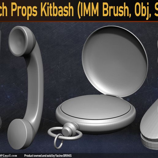 🐁 Pack Of 50 Tech Props Volume 01・ 3D File for 3D printing・Cults