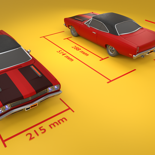 🚗 RC 1/10 Road Runner - 1969・ STL File for 3D printing・Cults