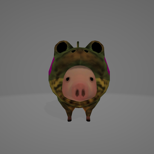 STL file MONSTER HUNTER POOGIE HOG IN A FROG 👹 (OBJ)・3D printable model ...