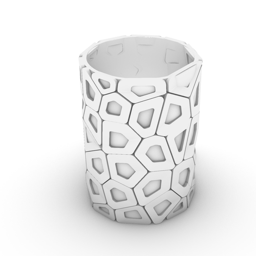 🏺 "VoroRhythm" - Parametric Organic Rhythm Cylinder VASE , VASE , BASE ...