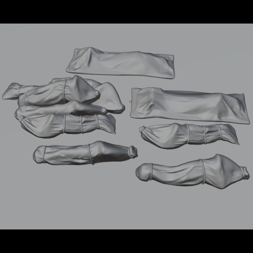 🎲 body bags 1/35・Free STL File for 3D printing・Cults