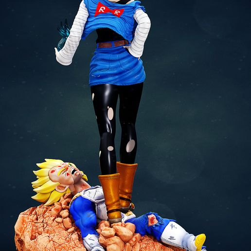 🤖 Android 18・ STL File for 3D printing・Cults