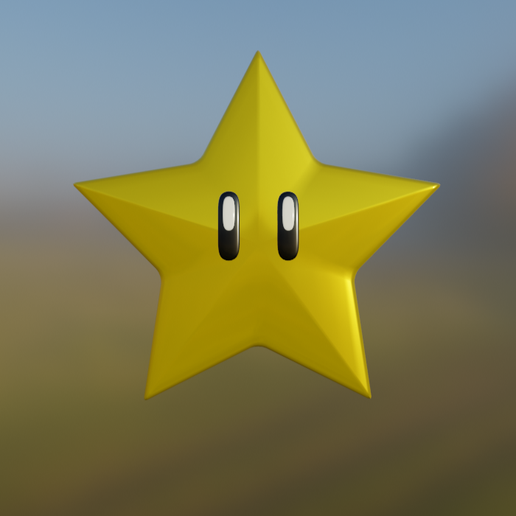 ⭐ Star - Super Mario Bros・ STL File for ・Cults