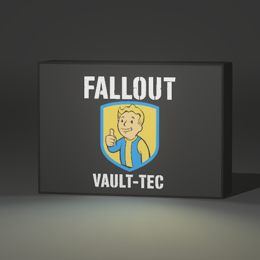🔦 fallout lightbox・ 3MF File for 3D printing・Cults