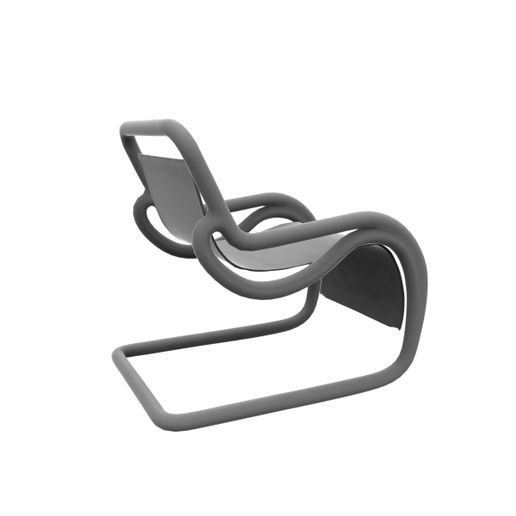 3D file modern curved chair 🪑 ・3D printing idea to download・Cults