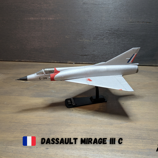 ️ Dassault Mirage 3 C - scalemodel・ STL File for 3D printing・Cults