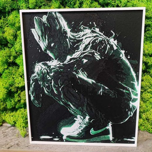 🎬 Air Nike Groot・ STL File for 3D printing・Cults