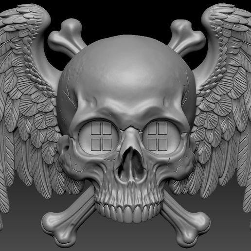 💀 Winged Skeleton・ STL File for 3D printing・Cults