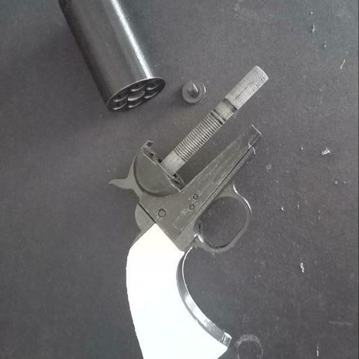 👽 Colt/Pietta/Uberti Navy Pepperbox Revolver (Replica/Prop/Toy)・ STL ...