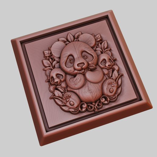 3D file Panda Animal 3D Model for CNC Router Laser & 3D Printer 🐼 ・3D ...