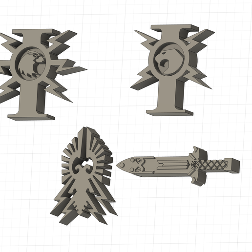 🔣 Símbolos Custodes・Archivo 3D Gratis para Impresión 3D・Cults