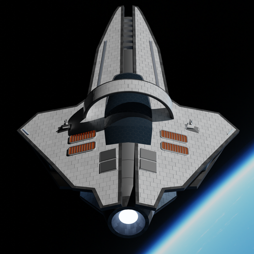 STL file Fast Attack Frigate Spaceship 🚀 (OBJ)・3D printer design to ...
