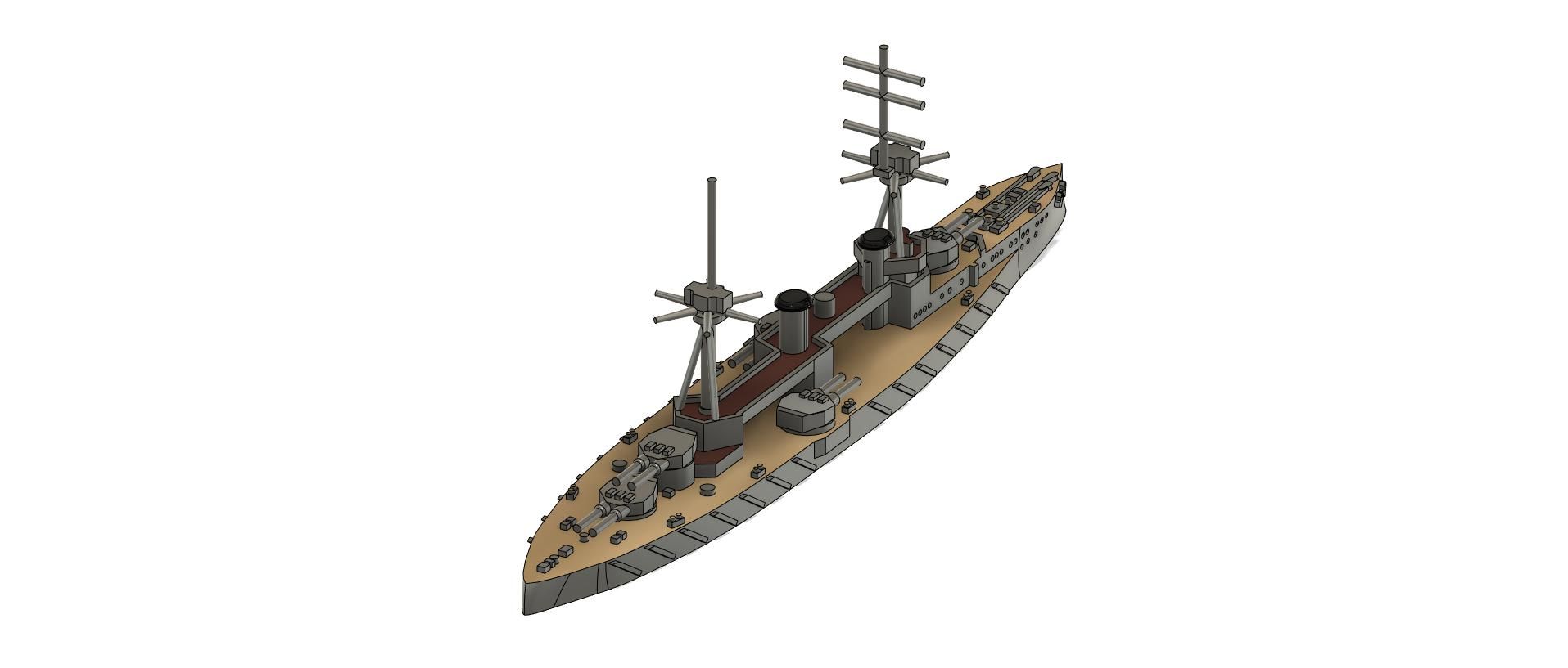 STL file HMS Neptune (1909)・3D printer model to download・Cults