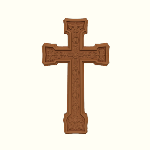 Ornate Christian Cross – Relief Wall Plaque・Free STL File for 3D ...