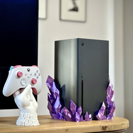 🎮 Xbox Crystal Decor Series X - Print-in-Place・ 3D File for ・Cults