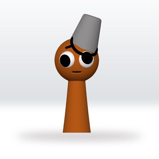🦸 Sprunki Brown Brud STL, 3mf, Obj, 3D Model Character Fanart・ STL File ...