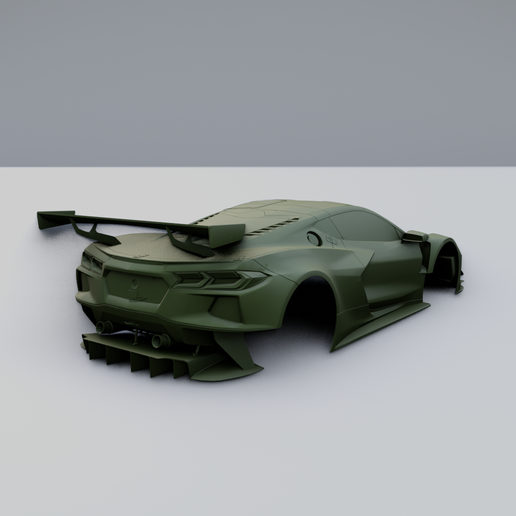 STL file Chevrolet Corvette C8R 2020 🚙 (OBJ)・3D printing model to ...