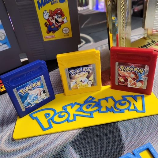 STL file 3x Gameboy Pokémon Cartridge Holder 🕹️ ・3D print design to ...