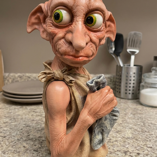 👤 Dobby the House-Elf Bust - High-Detail Harry Potter 3D Printable ...