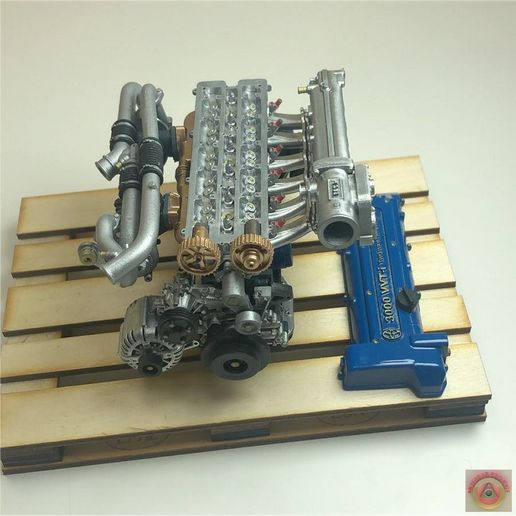 🚗 TOYOTA SUPRA 2JZ GTE VVT-i - ENGINE・ STL File for 3D printing・Cults