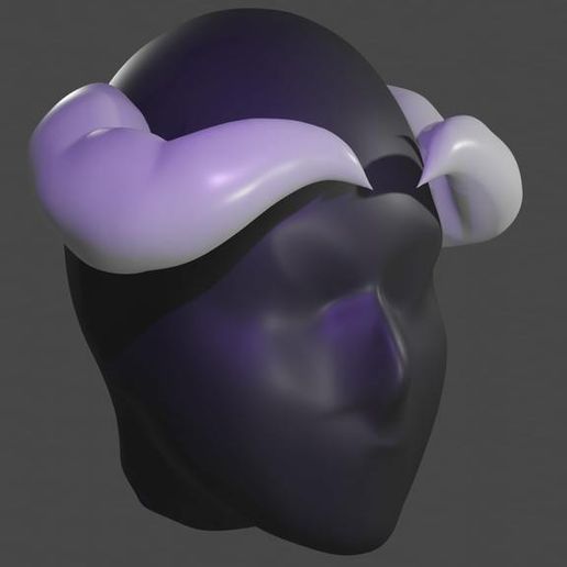 🤘 Albedo Horns - Overlord・ STL File for ・Cults