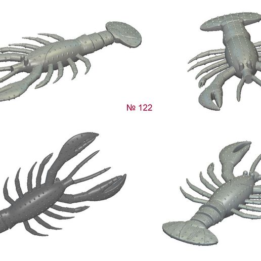 🐠 Fish bait, crayfish imitation.・ STL File for 3D printing and CNC ...