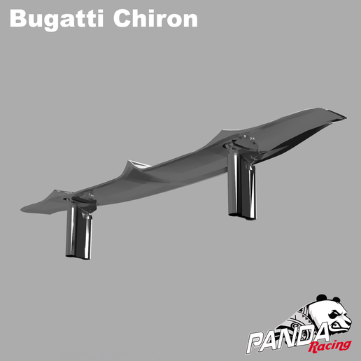 🪶 Bugatti Chiron rear wing・ STL File for 3D printing・Cults