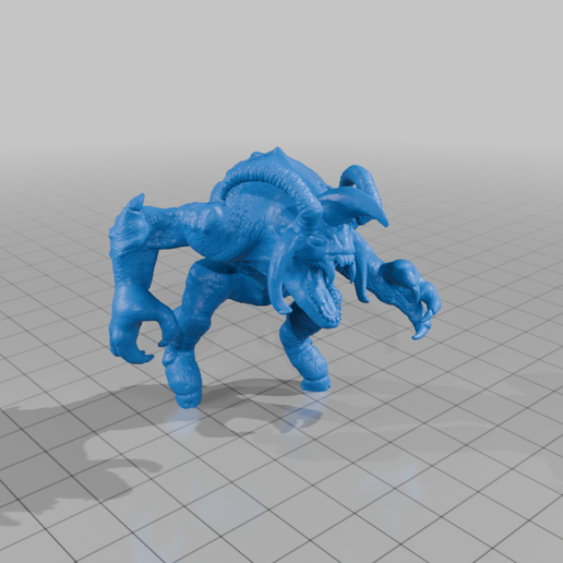 🎲 Sangzor "Bloodhorn" Demon (DND / TTRPG)・Free 3D File for ・Cults