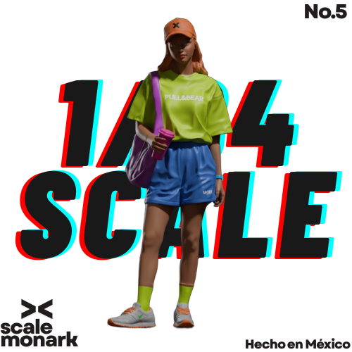 👩 Urban Woman Sporty Style - Street Look (Scale 1/64)・ STL File for 3D ...