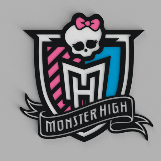 monster high logo vector
