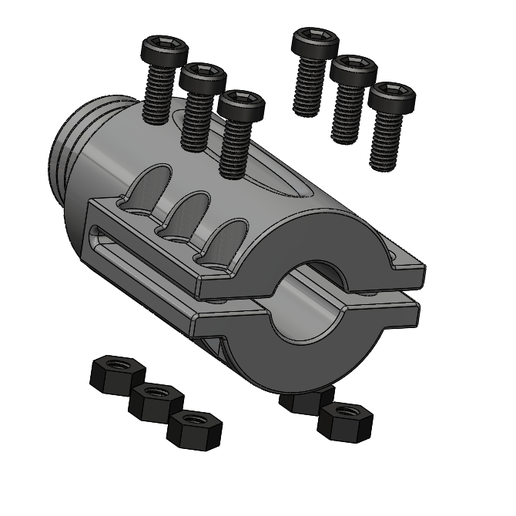 Бесплатный 3D файл M20x2.5 Force Fitting Moderator Adapter for Non ...