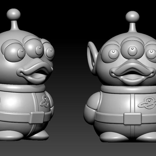 🦆 Rubber Duck -Little Green Aliens - 3d print・ 3D File for 3D printing ...