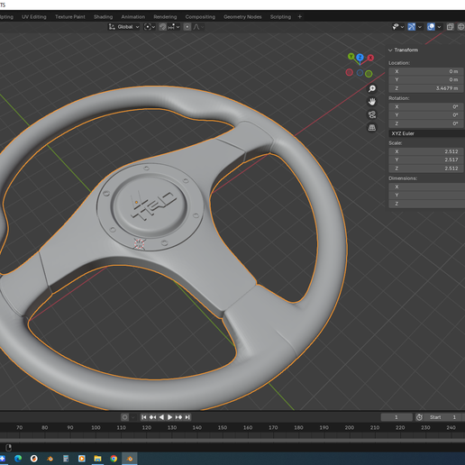 🛞 1/24 TRD steering wheel・ STL File for 3D printing・Cults