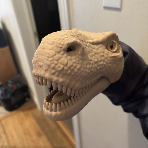 Impressão 3D de T-Rex Hand Puppet (multicolor 3mf included) • feita com ...