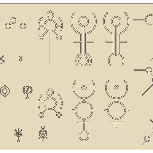 💅 Nail Stamp Plates - Necrons・Free 3D File for 3D printing・Cults