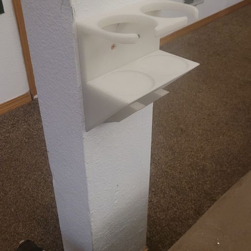 🍔 Wall Mounted Cup Holder・ STL File for 3D printing・Cults