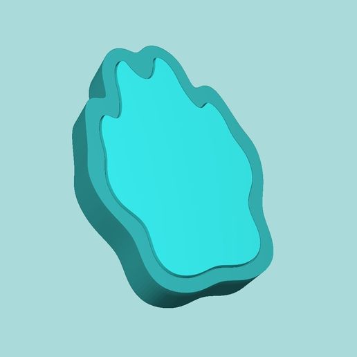 🐺 Wolf Footstep - Silicone Mold -Template・ STL File for 3D printing・Cults