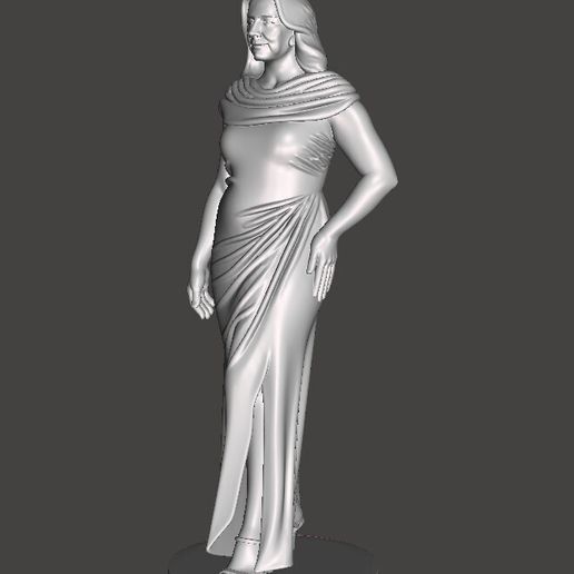 🗿 Nancy Gold Evening Gown・Free STL File for 3D printing・Cults
