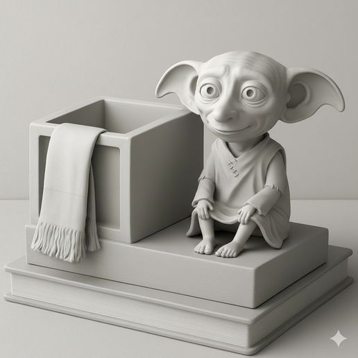🏠 Dobby the house elf pencil holder - Harry Potter・ STL File for 3D ...