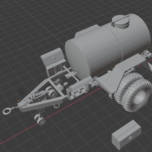 STL file M149 water tank in 35th scale 🚰 ・3D printer model to download ...