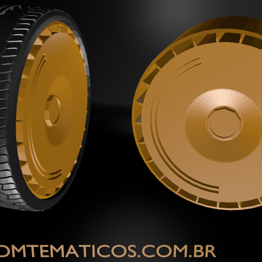 🛞 AERODISCO ROTIFORME RODA・Arquivo STL para Impressão 3D・Cults