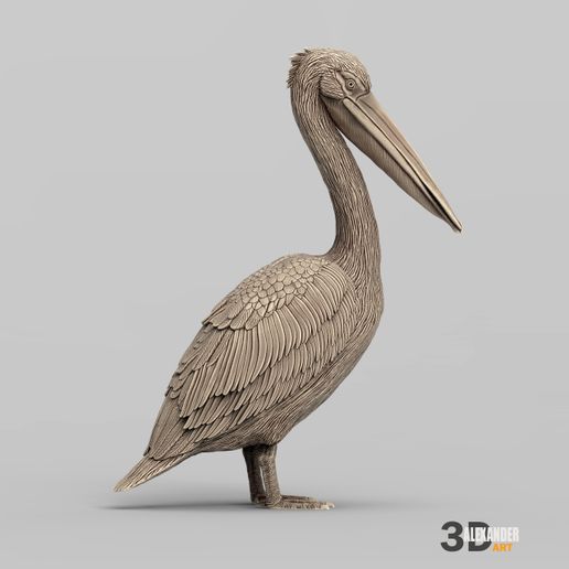 🐦 Pelican 3D print model・ STL File for 3D printing・Cults